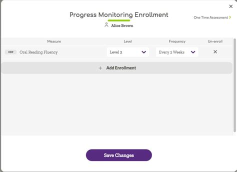 Progress Monitoring Enrollment Acadience Learning