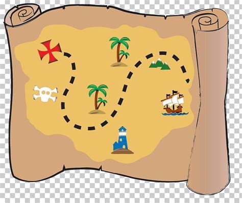 Treasure Map Buried Treasure Piracy PNG Art Buried Treasure