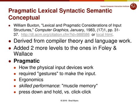 Lecture 10 Formal Models And Design Spaces For Interaction Techniques