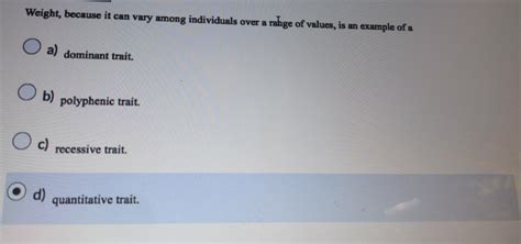 Solved Weight Because It Can Vary Among Individuals Over A