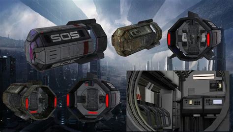 Mass Effect Escape Pod Escape Pod Concept Ships Spaceship Design