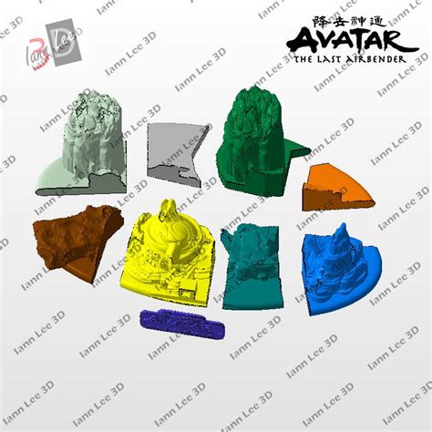 🎨 Avatar Aang The Last Airbender Diorama Fan Art・ 3d File For 3d Printing・cults