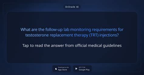What Are The Follow Up Lab Monitoring Requirements For Testosterone