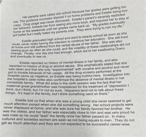 Solved I Need To Know The Diagnosis Of The Case Study Chegg Com