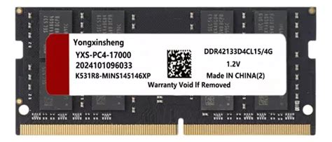 Memoria Ram Ddr4 4 Gb 2133 Mhz Pc4 17000 Nonecc Portátil Cuotas Sin