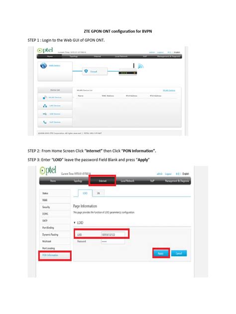 zte gpon ont configuration pdf