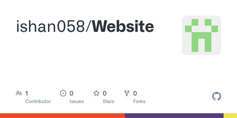 GitHub Ishan Website