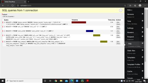 Sohan Chaudhary Portfolio How To Install Django Debug Toolbar In Your Website