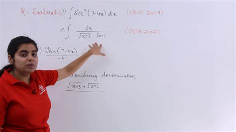 Class 12th Problems On Integrals Integrals Tutorials Point Youtube