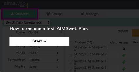 How To Resume A Test Aimsweb Plus