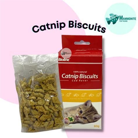 Bioline Catnip Biscuits Cod Salmon Treats For Cats 80g Lazada Ph