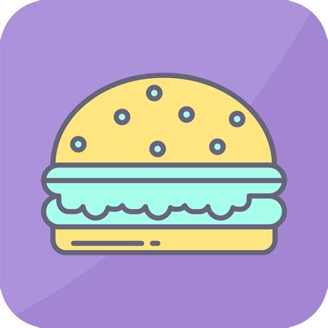 Burger Vector Icon 18758583 Vector Art At Vecteezy