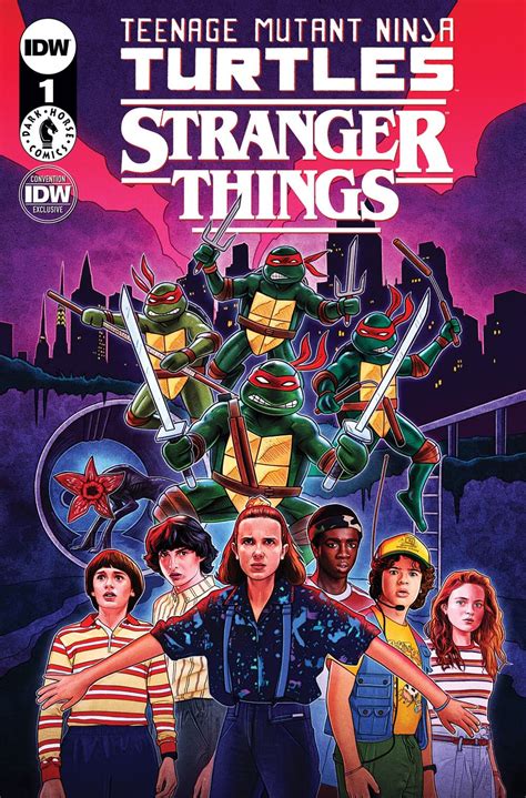 Stranger Things X Tmnt For Idw San Diego Comic Con 2023 Exclusives