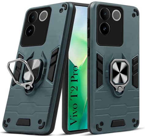Jkobi Back Cover Case For Vivo T Pro Shockproof Polycarbonate Dual Layer Hybrid Armor Robust