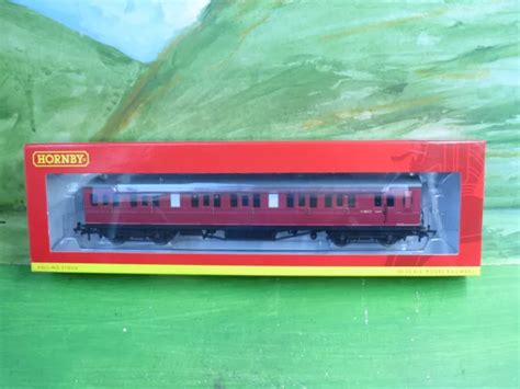 HORNBY R4747A BR Crimson Ex LSWR Non Cor Brake 3rd Coach Diag 98 S2627S Mint 39 99
