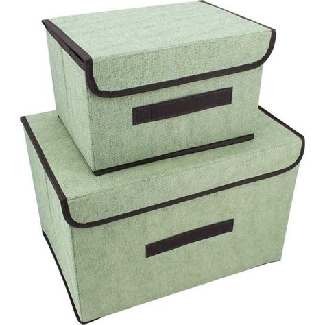 Boîte De Rangement 2 Boîtes De Rangement Avec Couvercles Boîte De