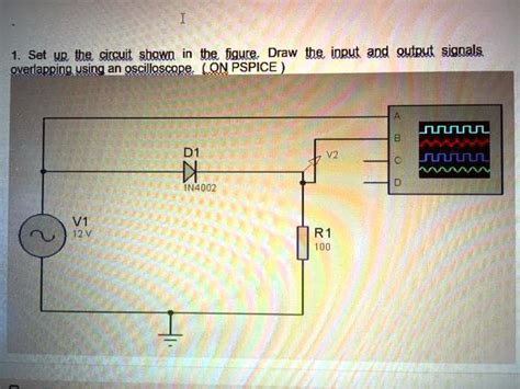 i 1 set up the circuit shown in the figure draw the input and output