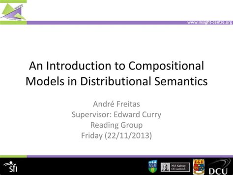 An Introduction To Compositional Models In Distributional Semantics Ppt