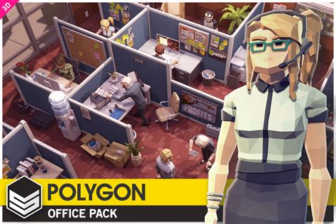 Polygon Office Low Poly 3d Art By Synty 3d Interior Unity Asset Store