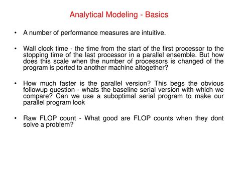 Ppt Analytical Modeling Of Parallel Systems Powerpoint Presentation