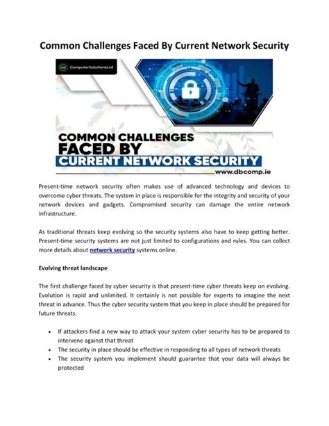 Ppt Common Challenges Faced By Current Network Security Powerpoint Presentation Id 12296431