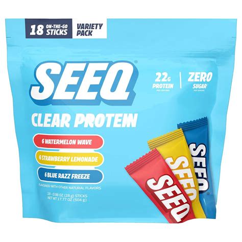Seeq Clear Protein Powder Variety Pack 18 Pk