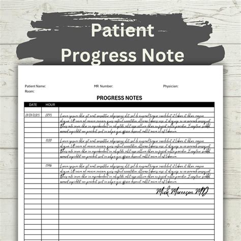 Blank Doctors Progress Note Template Form Printable Pdf For Healthcare Professionals Digital