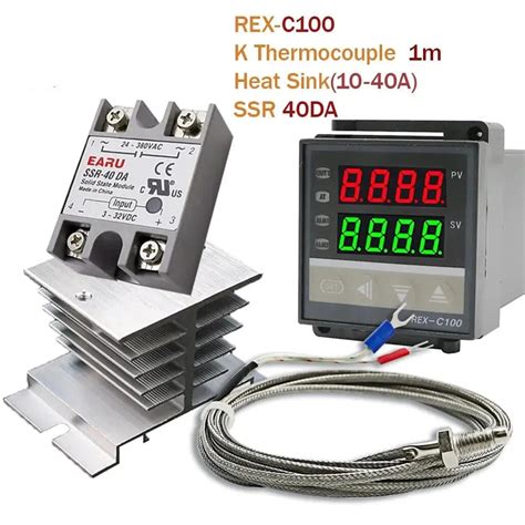 Digital Pid Temperature Controller Thermostat Rex C100 Max 40a Ssr S 54 Energy Renewable
