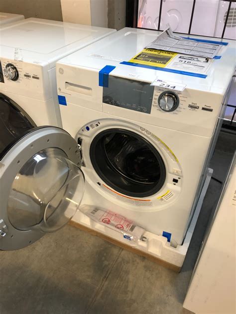 Ge White Steam Washer Dryer Combo Gfq14 Able Auctions