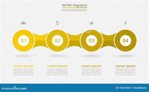 Step By Step Infographic Stock Vector Illustration Of Colorful 106672684