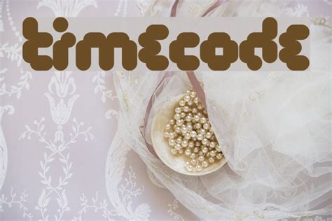 Timecode Font