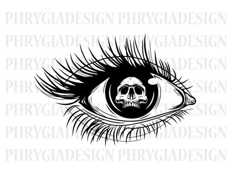 Woman Eye Svg Eye Skull Svg Eyelash Svg Skull Svg Eye Clipart