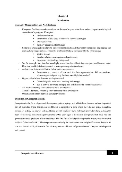 Computer Architechture Pu Late Chapter Introduction Computer Organization And Architecture