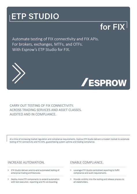 fix protocol testing esprow