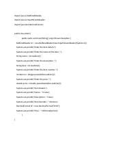 Introduction To Java CC Docx Import Java Io BufferedReader Import