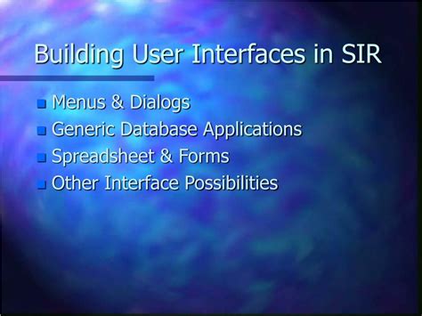 Ppt Developing Sophisticated Applications In Sir Powerpoint