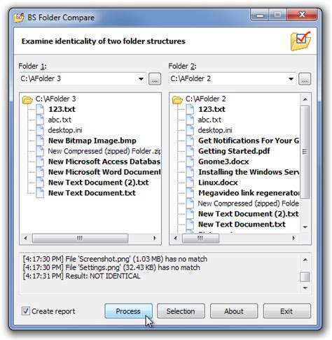 Compare Two Folders For Matching Data Even With Similar File Names