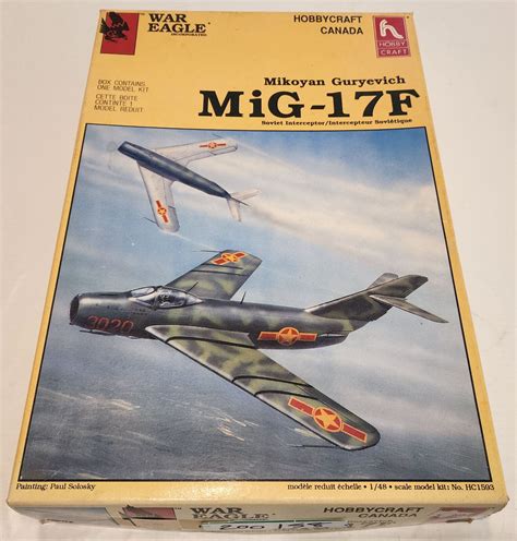 148 Scale Hobby Craft Mig 17f Jet Model Kit Hc1593 Bn Open Box