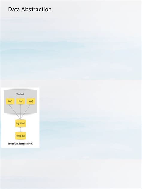 Data Abstraction Pdf Databases Conceptual Model