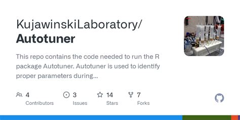 GitHub KujawinskiLaboratory Autotuner This Repo Contains The Code Needed To Run The R Package