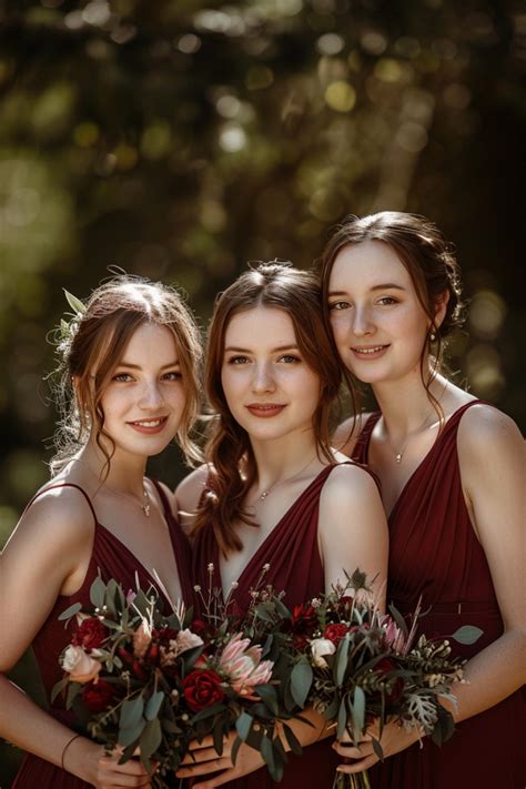 50 Maroon Bridesmaid Dresses