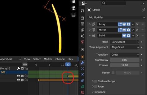 procedural 2d fireworks with grease pencil modifiers blendernation
