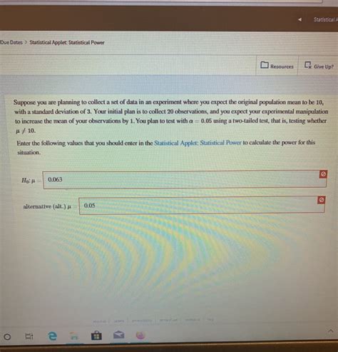 Solved • Statistical Due Dates Statistical Applet