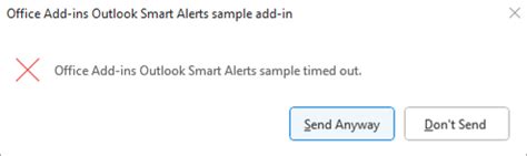 Use Smart Alerts And The OnMessageSend And OnAppointmentSend Events In Your Outlook Add In