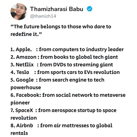Thamizharasi Babu On Linkedin Innovation Leadership Techgiants