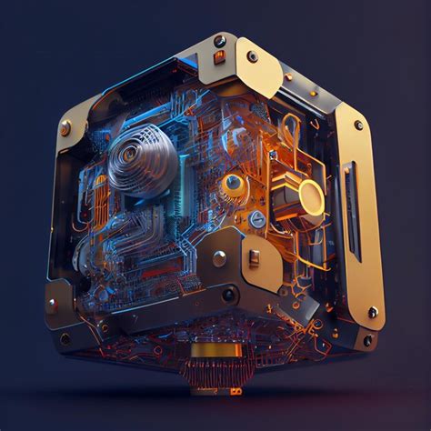 Premium Photo Quantum Processor 3d Illustration