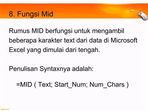 formula microsoft excel pptx