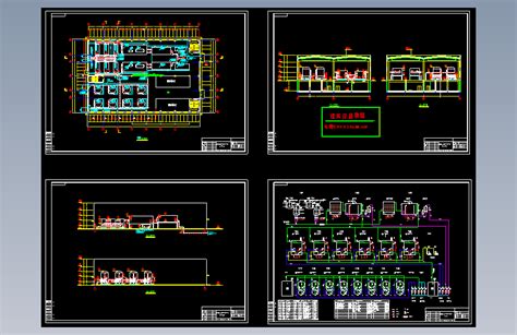 某工业净水预处理管道及流程图 AutoCAD 模型图纸下载 懒石网