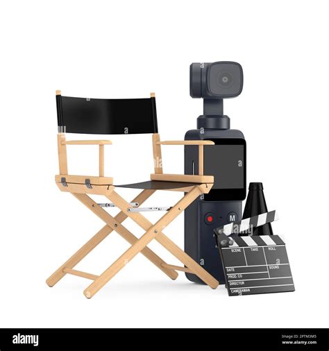 Pocket Handheld Gimbal Action Camera With Director Chair Movie Clapper