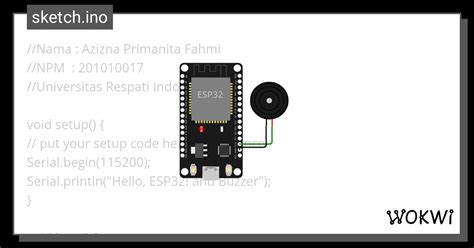 Praktikum66buzzer Wokwi Esp32 Stm32 Arduino Simulator